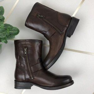 Frye | Shoes | Frye Vicky Engineer Leather Boot Chocolate | Poshmark